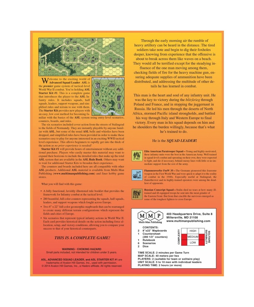 Advanced Squad Leader: Starter Kit 1- 10th Anniversary Edition