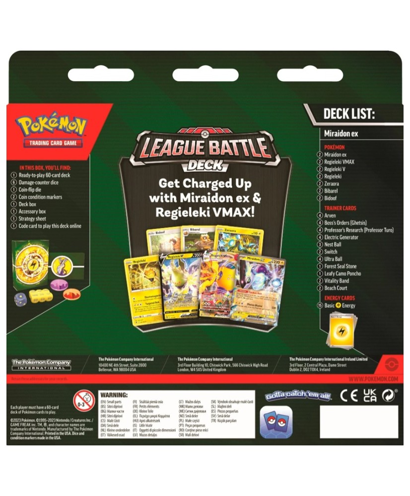 Pokemon Miraidon EX & Regieleki VMAX Battle Deck