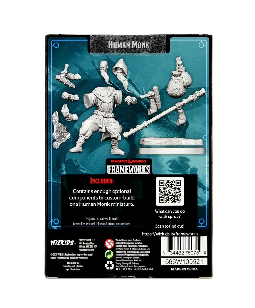 D&D Nolzur's Marvelous Miniatures: Human Monk Male