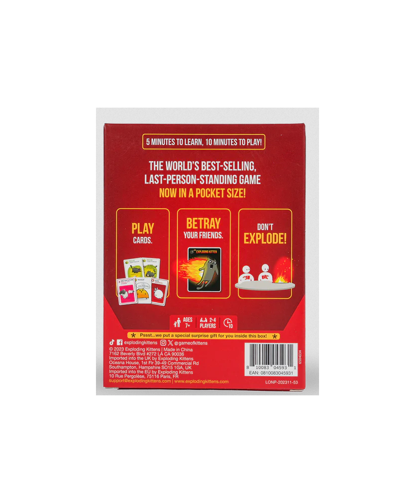 Exploding Kittens Original: Grab & Game Edition (English Edition) Exploding Kittens Original: Grab & Game Edition (English Edition)