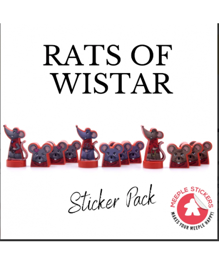 Meeple Sticker Set: Rats of Wistar