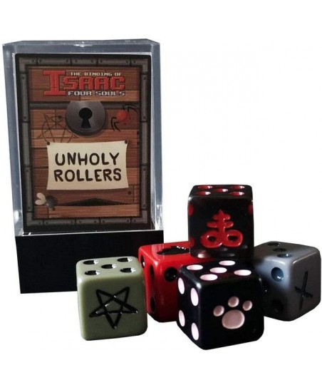 The Binding of Isaac: Four Souls – Unholy Rollers Custom Dice Set