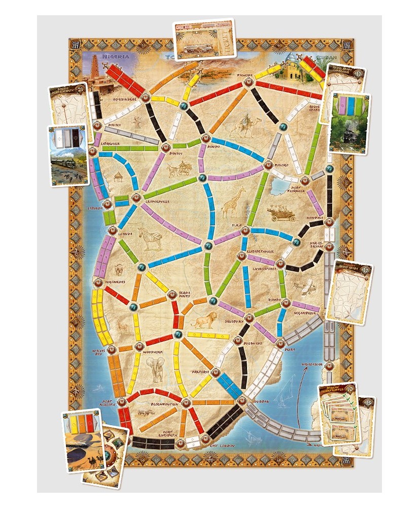 Ticket to Ride Map Collection 3: The Heart of Africa